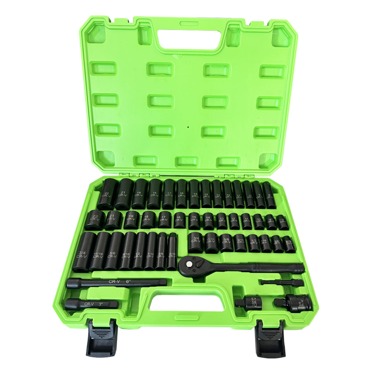 37-Piece Hex Bit Socket Set – SAE & Metric, 1/4″, 3/8″ & 1/2″ Drive, S2 ...